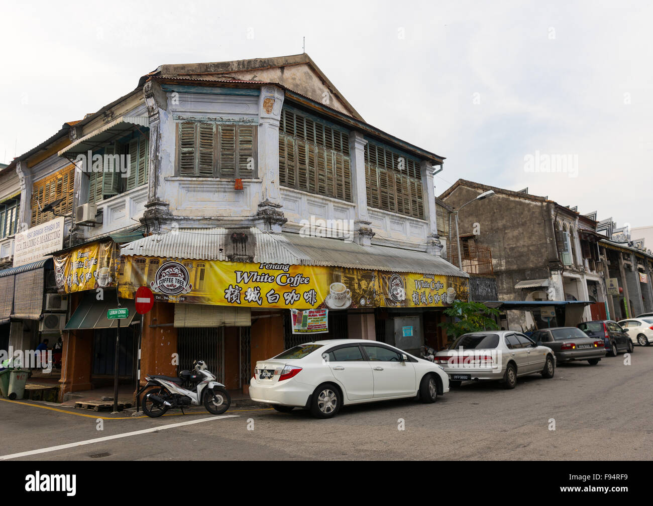 Chinese Shop House In The Unesco World Heritage Zone, Penang Island ...