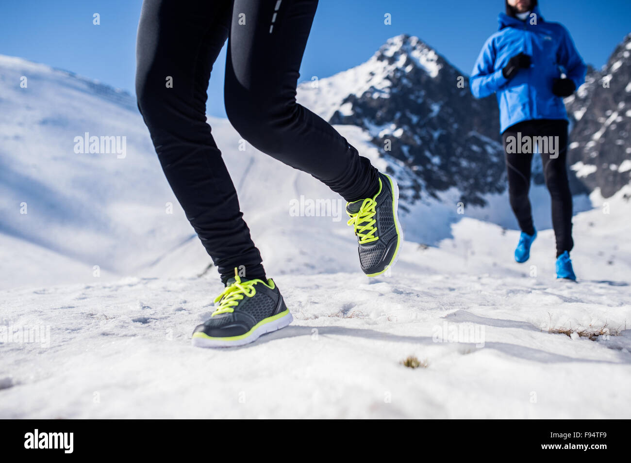 Black runners legs hi-res stock photography and images - Alamy