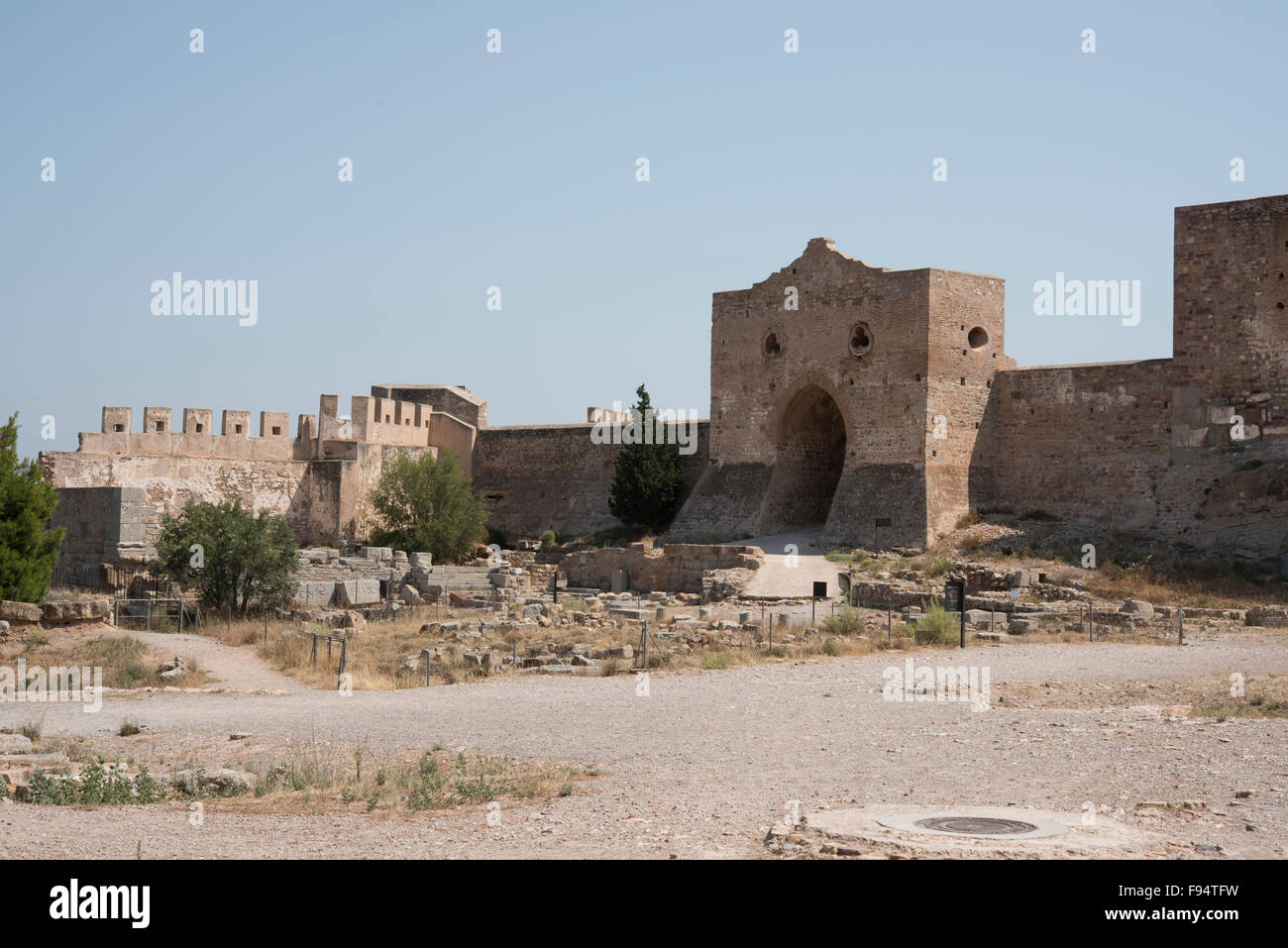 View of the Roman city of Saguntum, Sagunto, Spain Stock Photo - Alamy