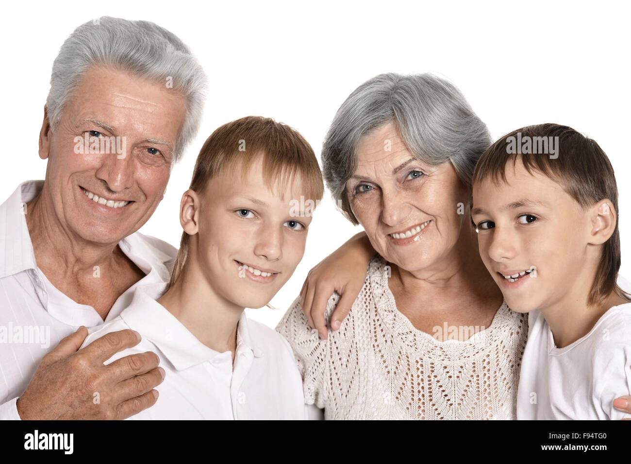 Grandparents and their grandchildren Stock Photo - Alamy
