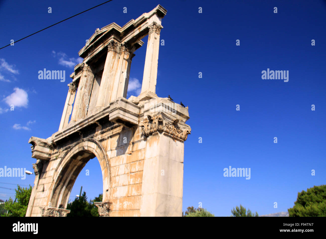 Hadrian's Arch (also known as Hadrian's Gate) was constructed in 131 AD ...