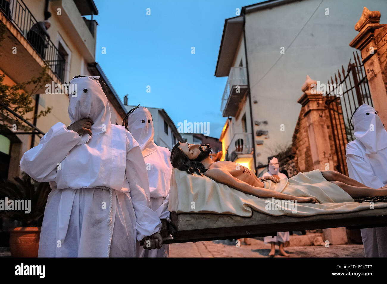 Italy Campania, San Lorenzo Maggiore ( Bn ), on Good Friday Procession ...