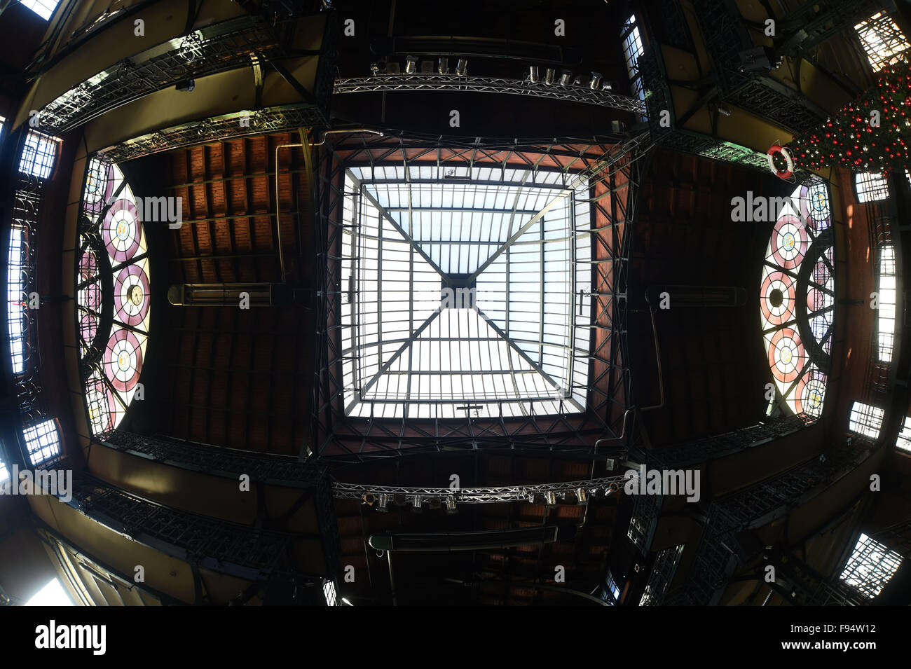 Hamburg, Germany. 09th Dec, 2015. The ceiling of the Hamburg Fish ...