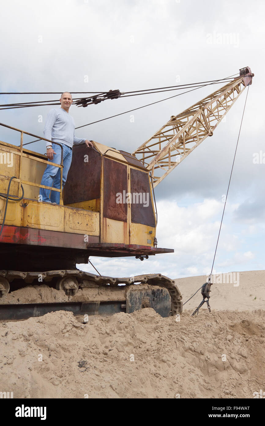 Portrait tractor operator construction hi-res stock photography and ...