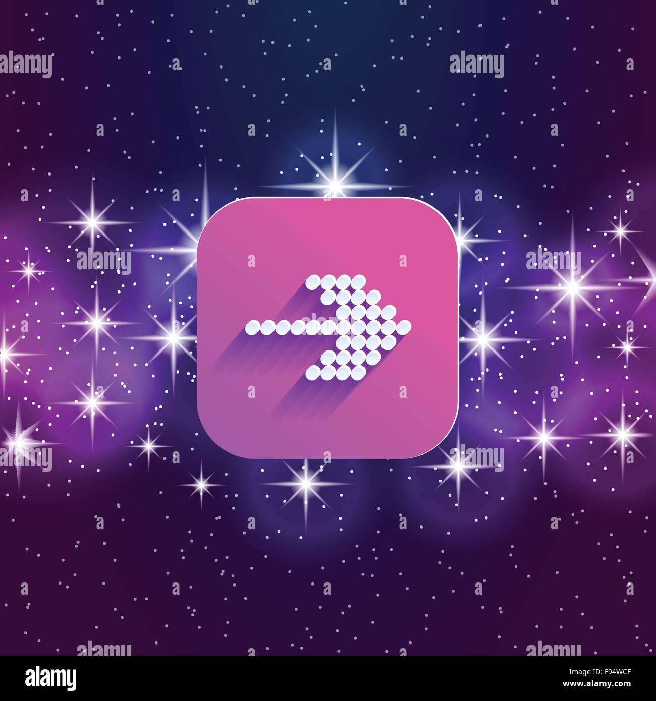 Arrow in night style UI Stock Vector Image & Art - Alamy