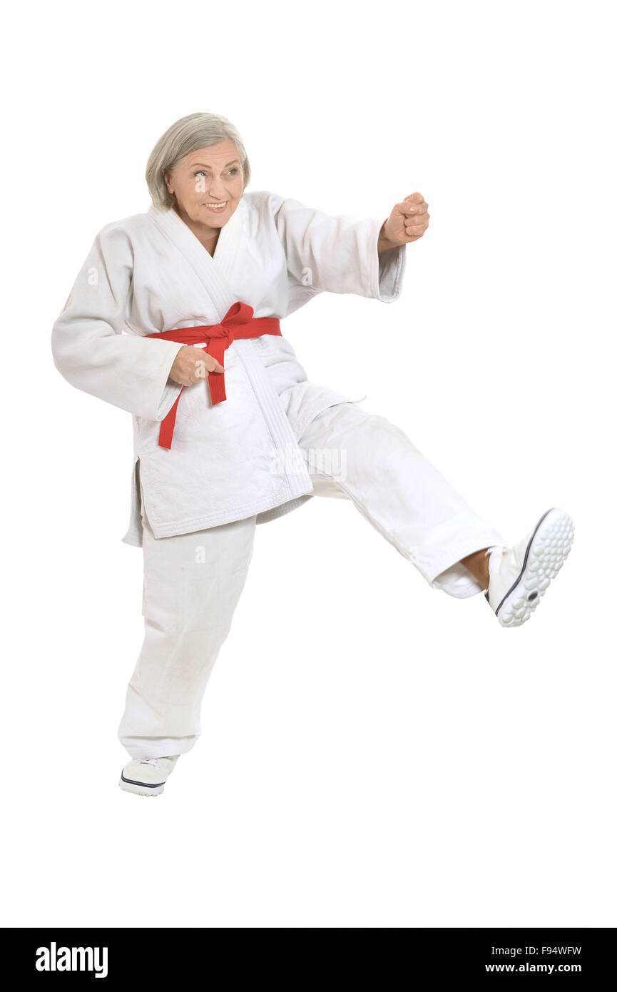 Mature caucasian woman martial arts hi-res stock photography and images ...