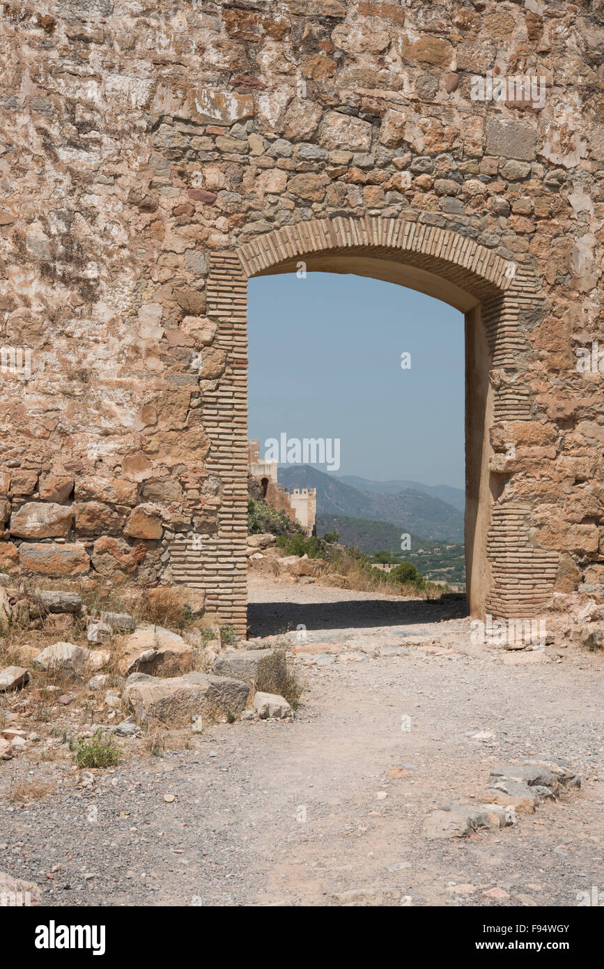 View of the Roman city of Saguntum, Sagunto, Spain Stock Photo - Alamy