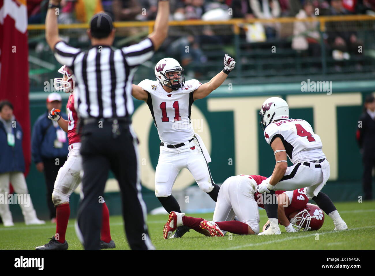 Hyogo, Japan. 13th Dec, 2015. Takanori Moroguchi American Football ...