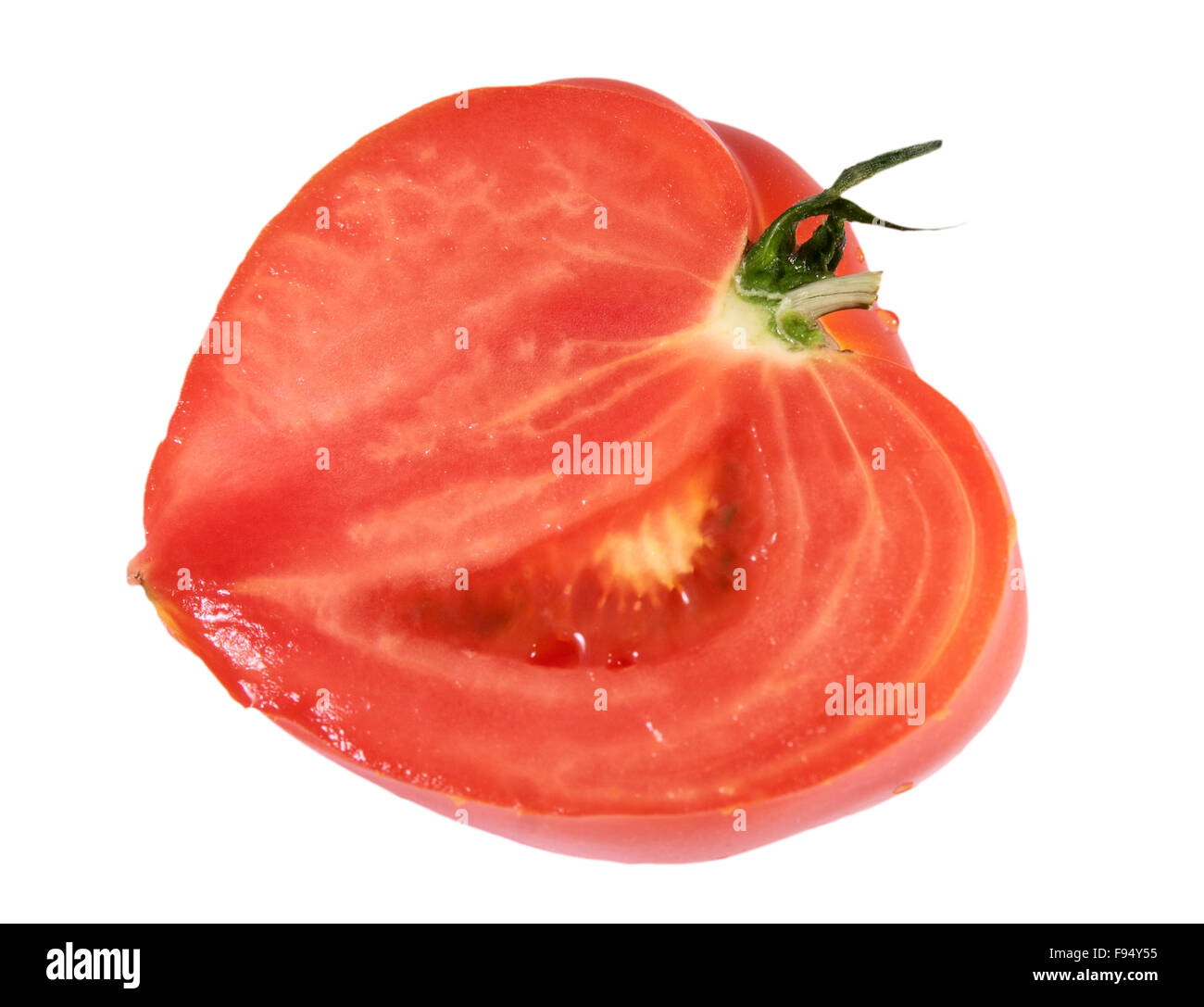 One slice tomato texture Cut Out Stock Images & Pictures - Alamy