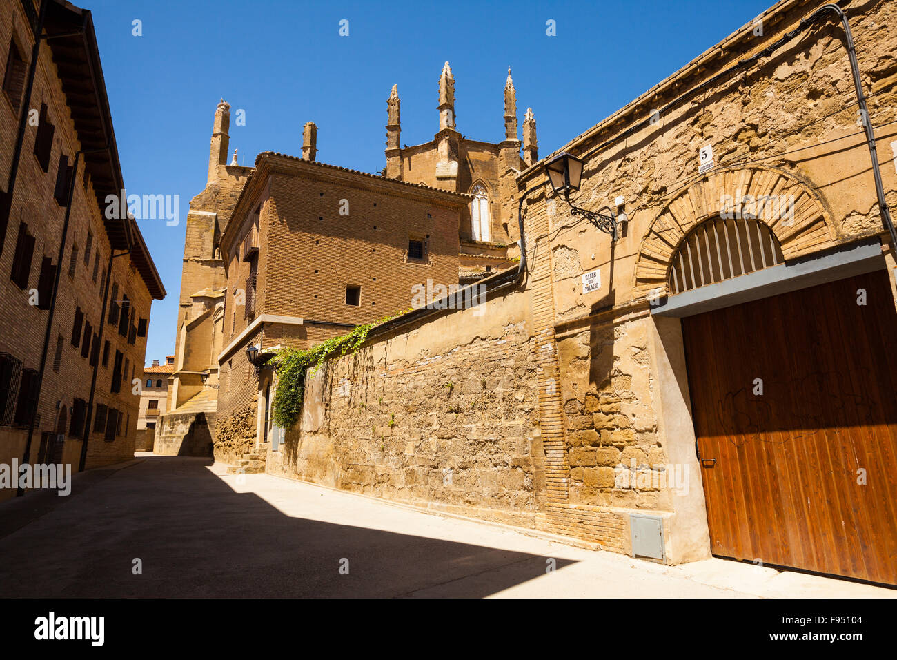 ancient street of Huesca. Aragon Stock Photo - Alamy