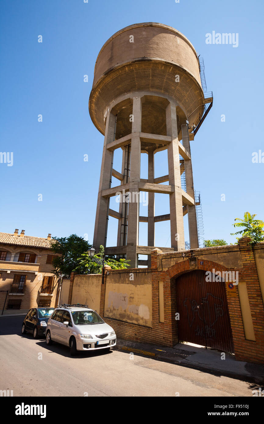 Water tower in the city center. Huesca Stock Photo - Alamy