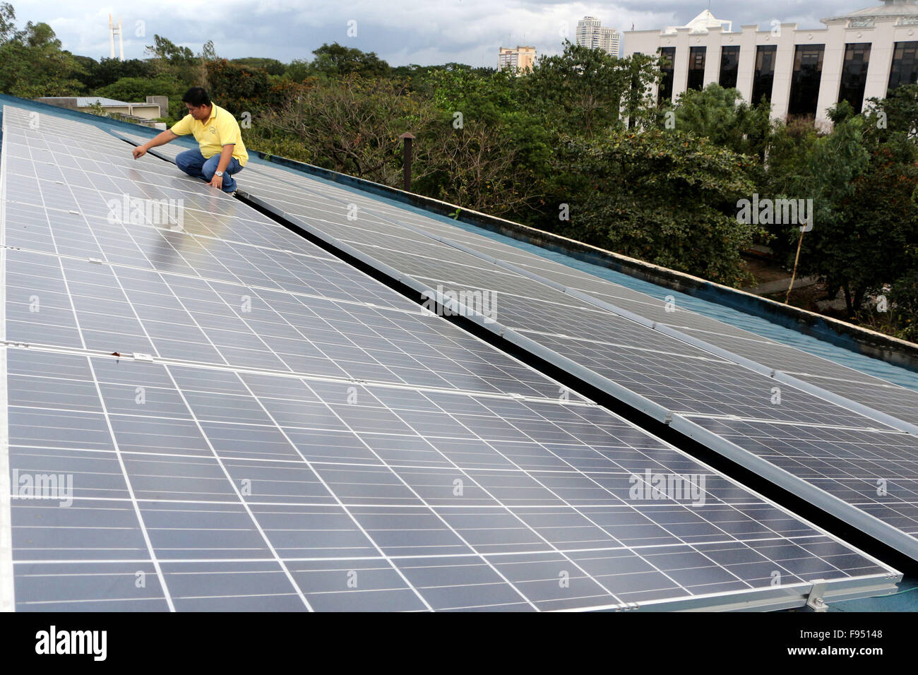Philippines. 14th Dec, 2015. Technical Manager of One Renewable Energy ...
