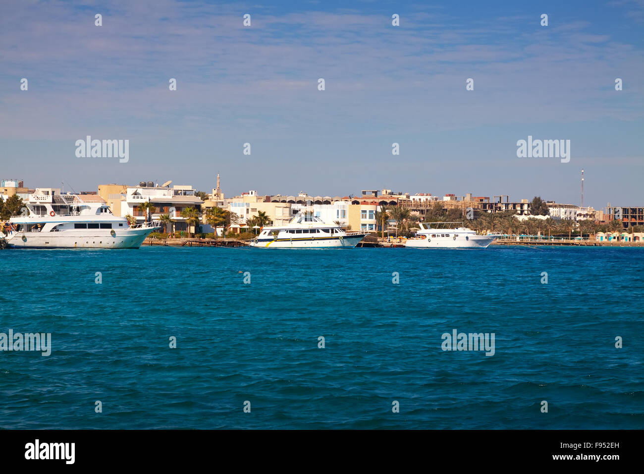 Hurghada harbour view from boat hi-res stock photography and images - Alamy