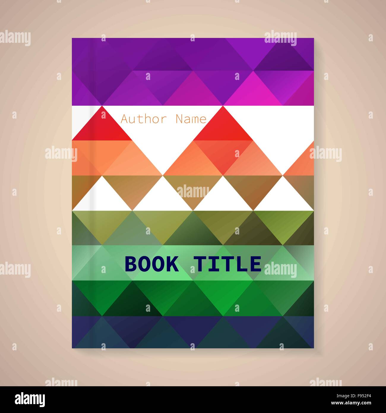 Vector template for book title Stock Vector Image & Art - Alamy