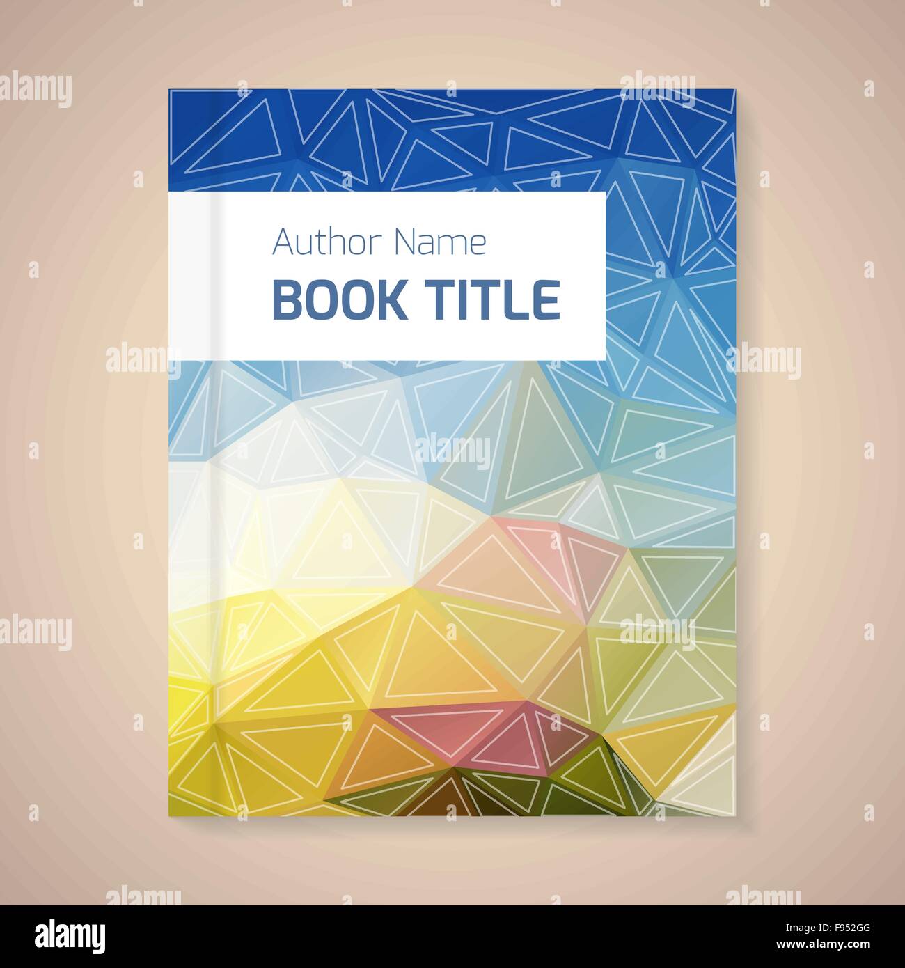 Vector template for book title Stock Vector Image & Art - Alamy