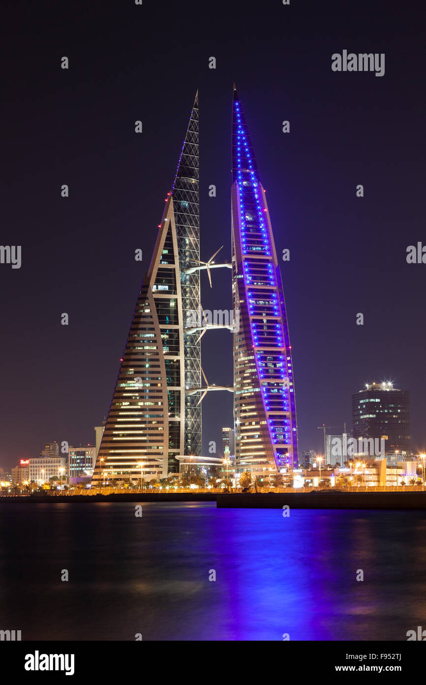 Bahrain World Trade Center Stock Photos & Bahrain World Trade Center ...