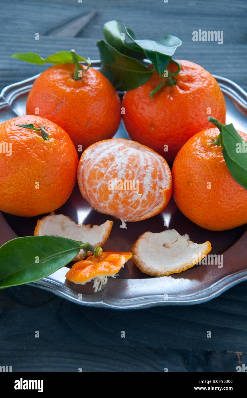 Mandarin orange fruit typical of winter, italy Stock Photo - Alamy