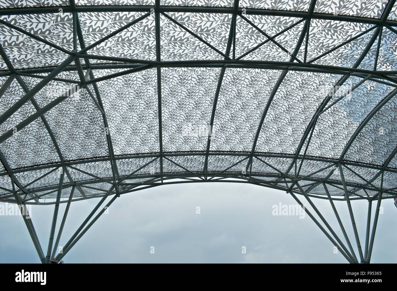 A transparent roof top with modern design Stock Photo - Alamy