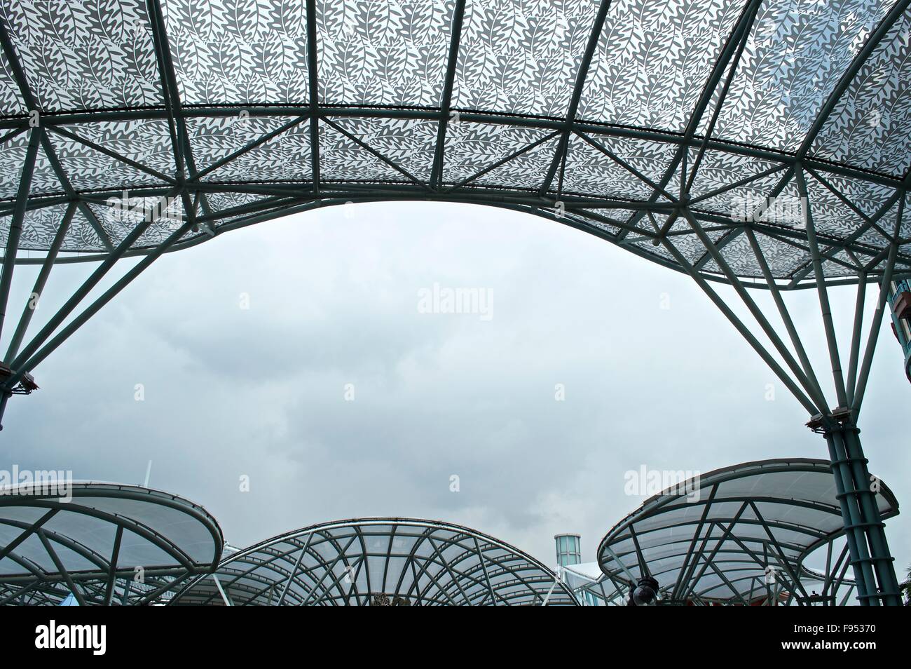 A transparent roof top with modern design Stock Photo - Alamy