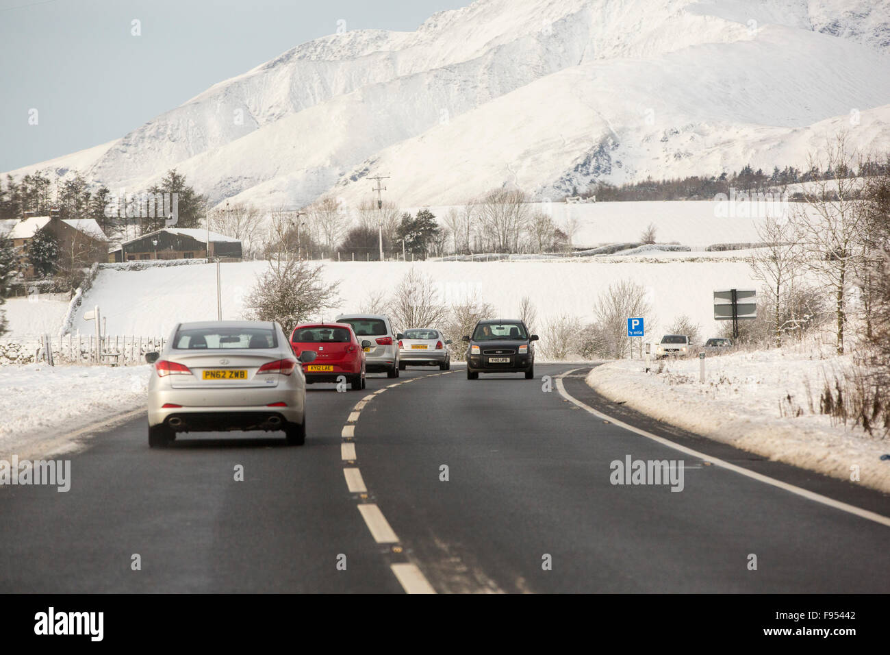 After the floods, the snow. Blencathra covered in snow on Sunday 12th ...