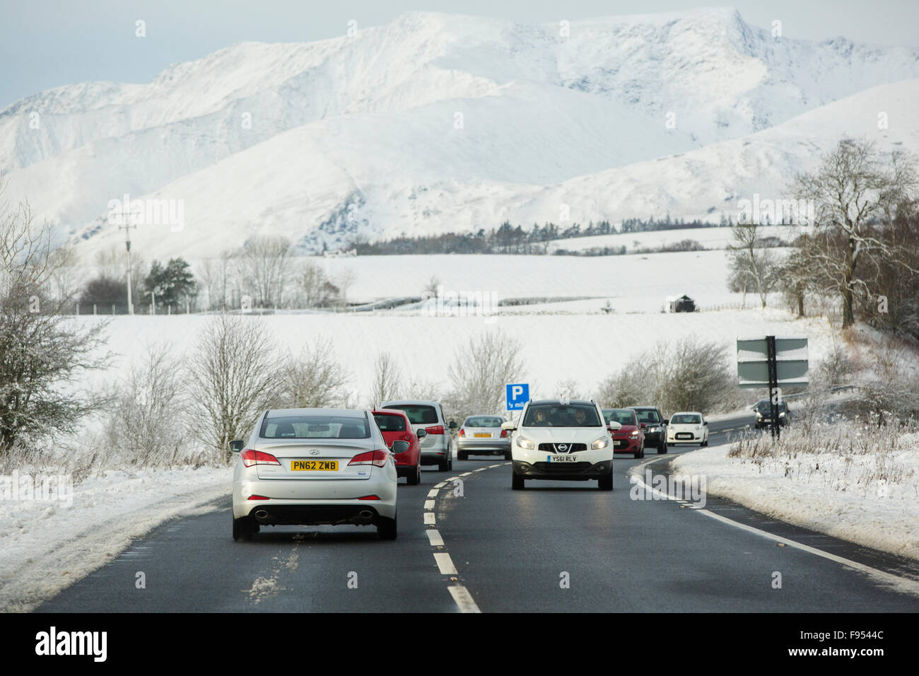 After the floods, the snow. Blencathra covered in snow on Sunday 12th ...