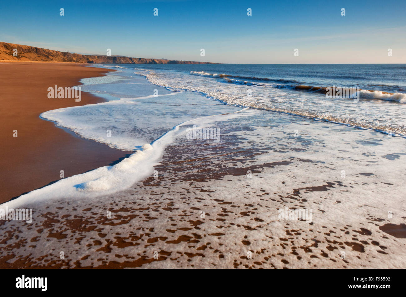 The beach at St Cyrus National Nature Reserve - Aberdeenshire, Scotland ...