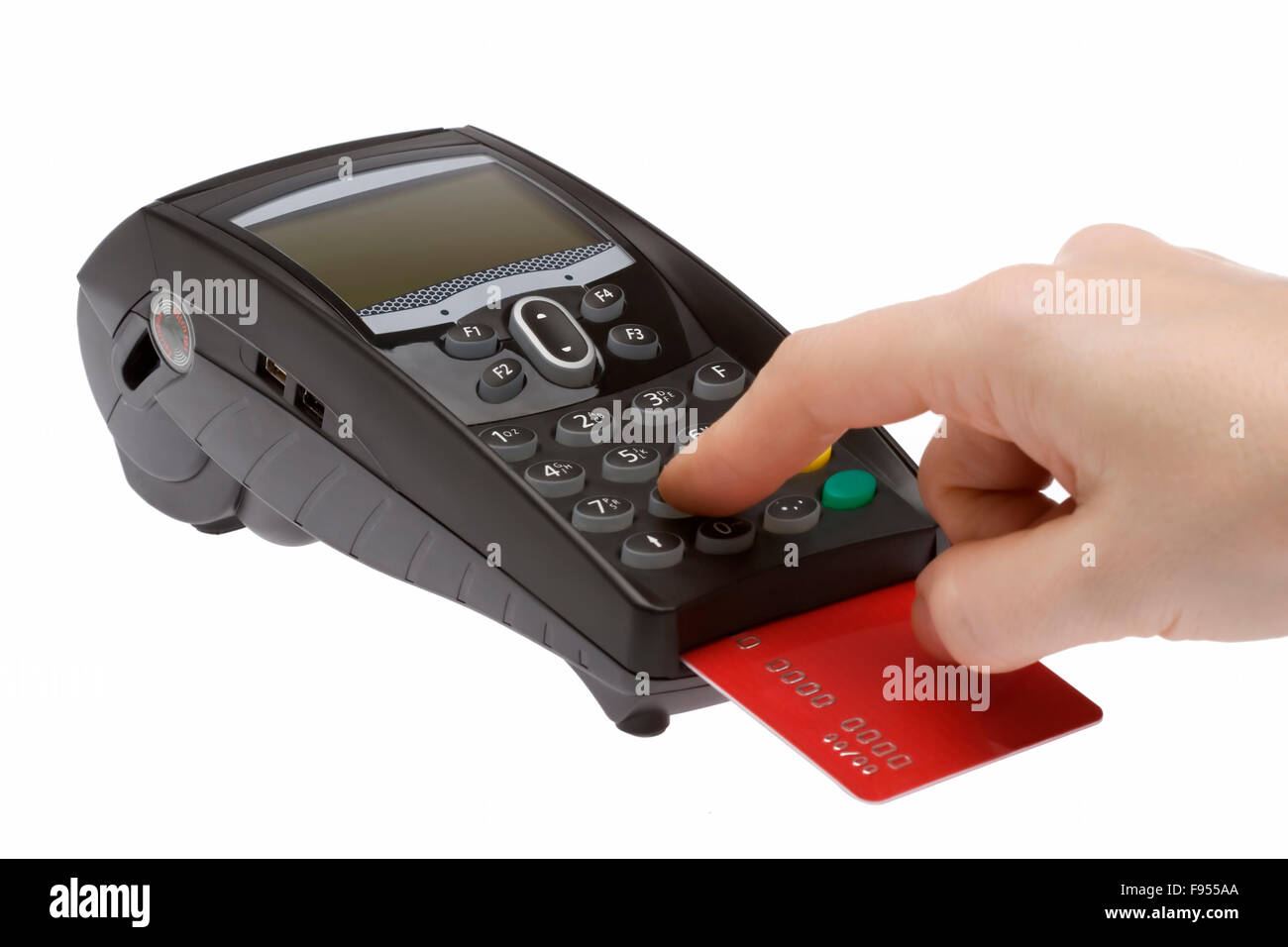 a visual on how to use credit cards for shopping. It used white ...