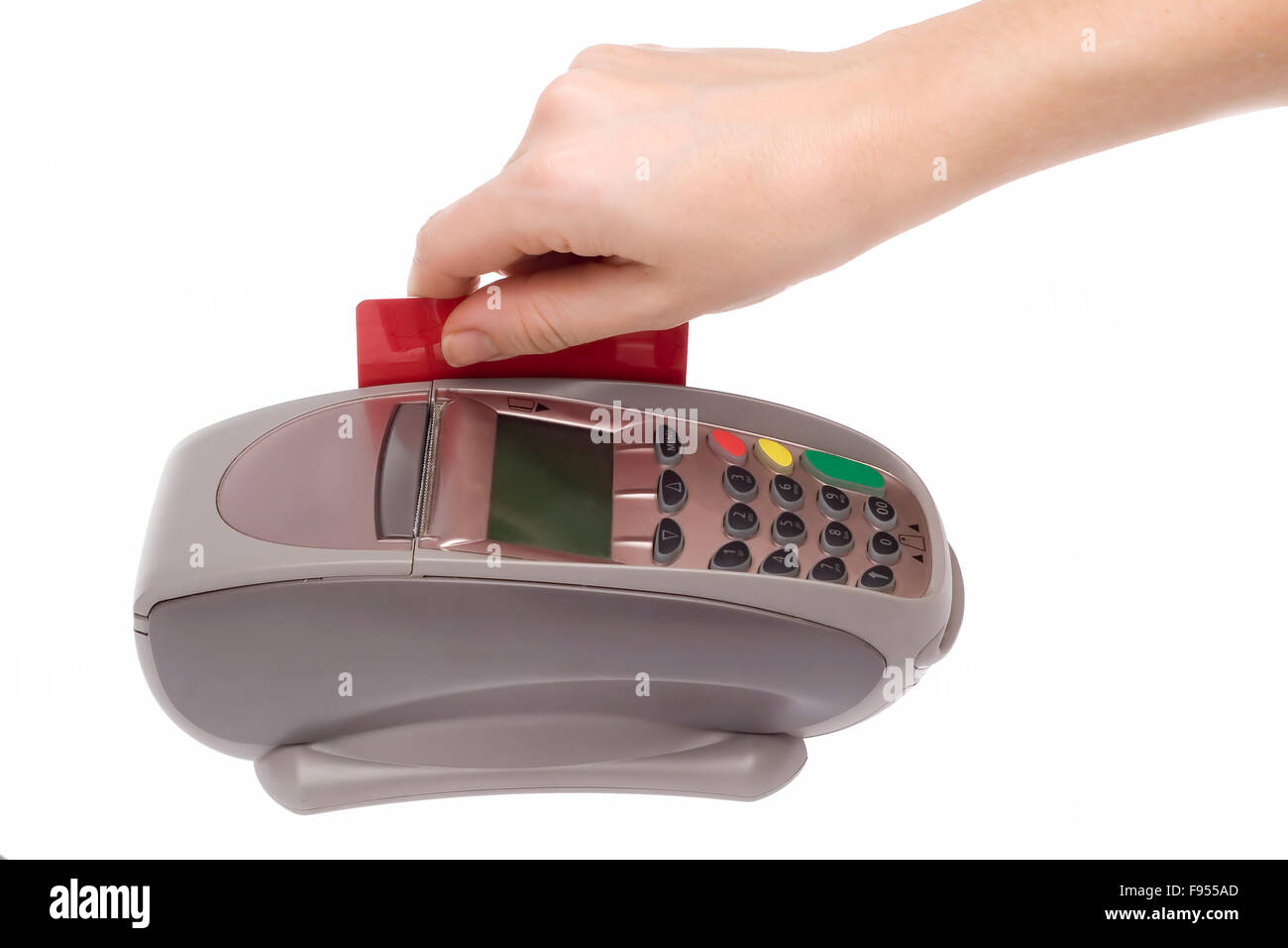 a visual on how to use credit cards for shopping. It used white ...