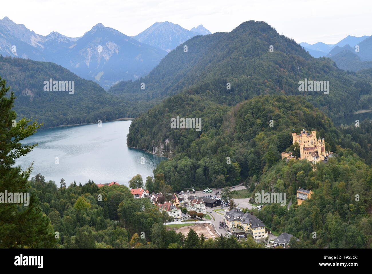 View from Neuschwanstein Castle Stock Photo - Alamy