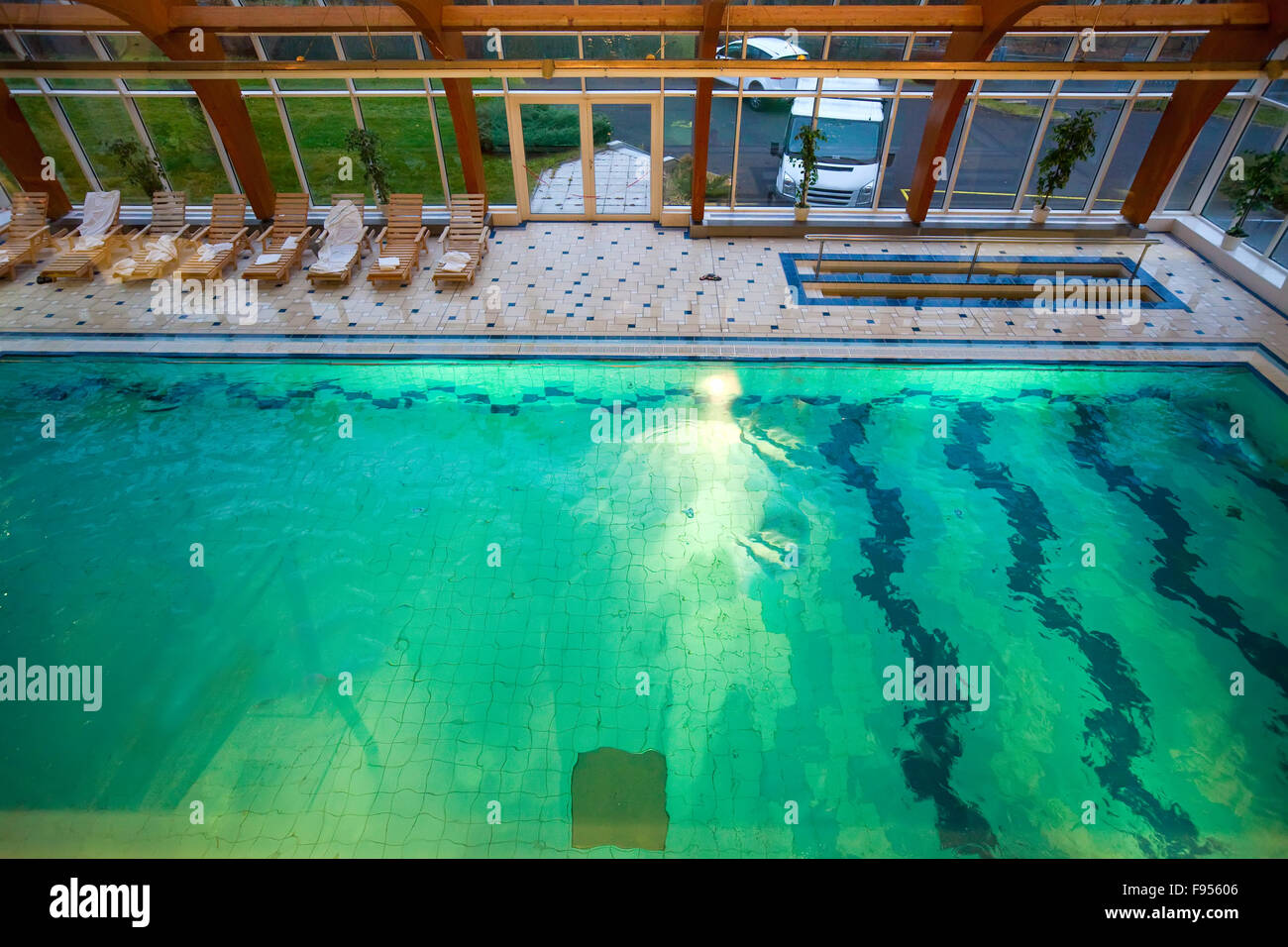 Luxury swimming pool in spa hotel Stock Photo - Alamy