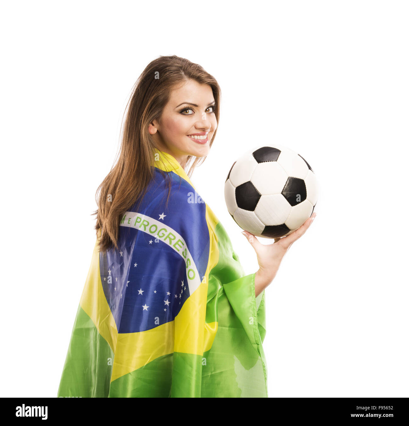 Female soccer supporter hi-res stock photography and images - Alamy