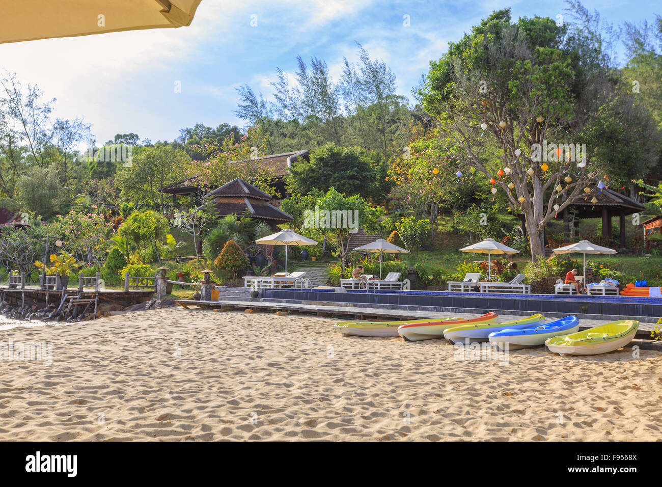 Beautiful tropical asian beach Stock Photo - Alamy