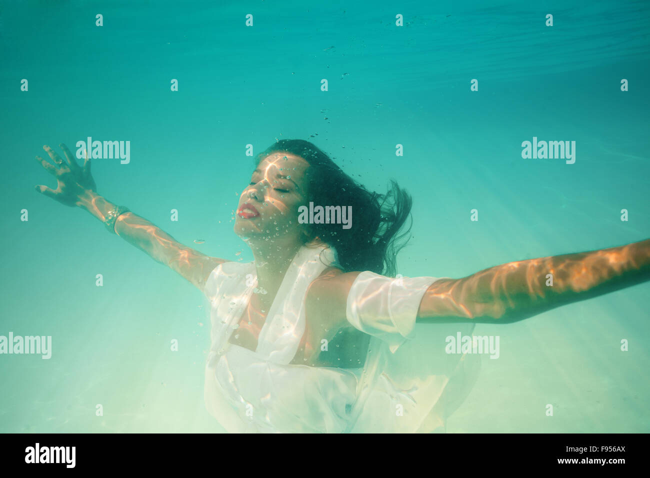 Girl Underwater Dress High Resolution Stock Photography and Images - Alamy