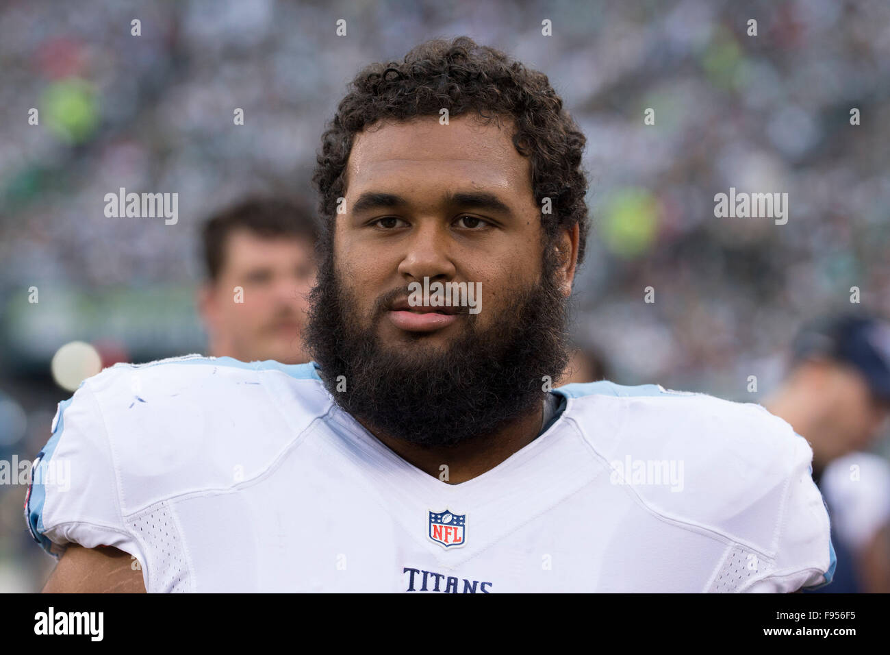 December 13, 2015, Tennessee Titans center Joe Looney (78) looks on ...