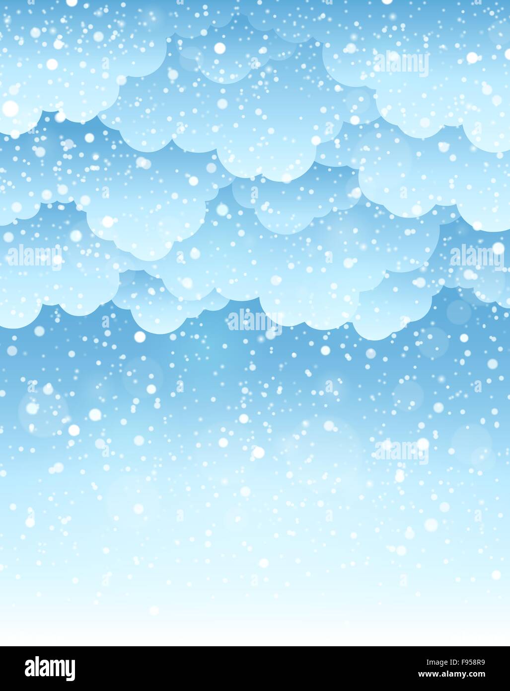 Winter sky theme background 2 - picture illustration Stock Photo - Alamy