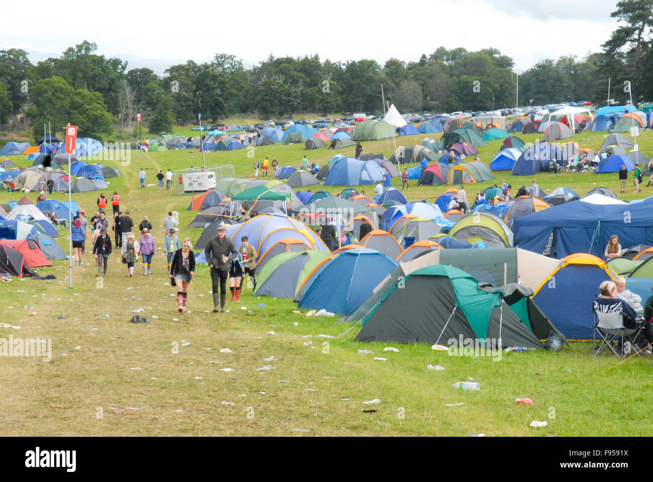 Festival campsite at Belladrum Tartan Heart in Inverness, Scotland ...
