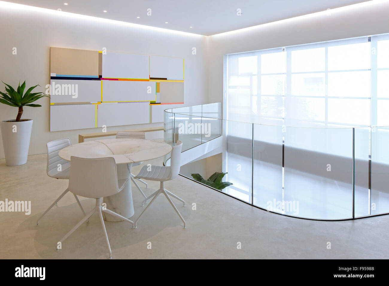 Double-height atrium. Manhattan Townhouse, New York City, United States ...