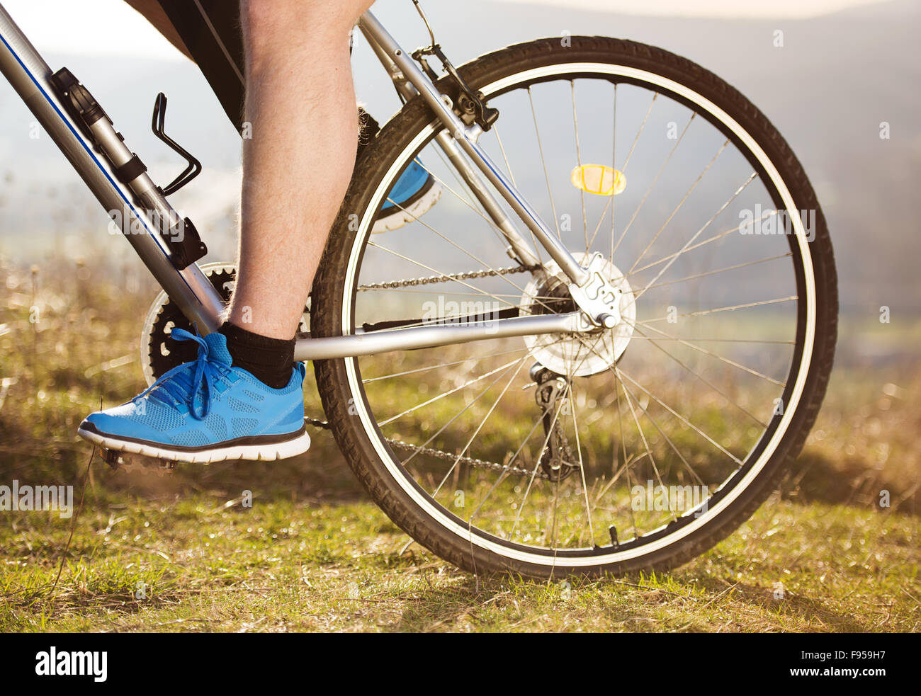 Bicyclist ride track on bike hi-res stock photography and images - Alamy