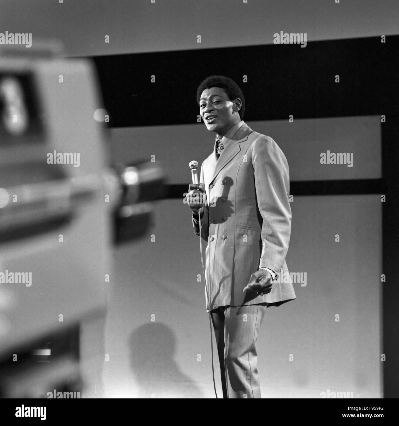 Der US-amerikanische Soul Sänger Joe Simon, Deutschland 1968. The US ...