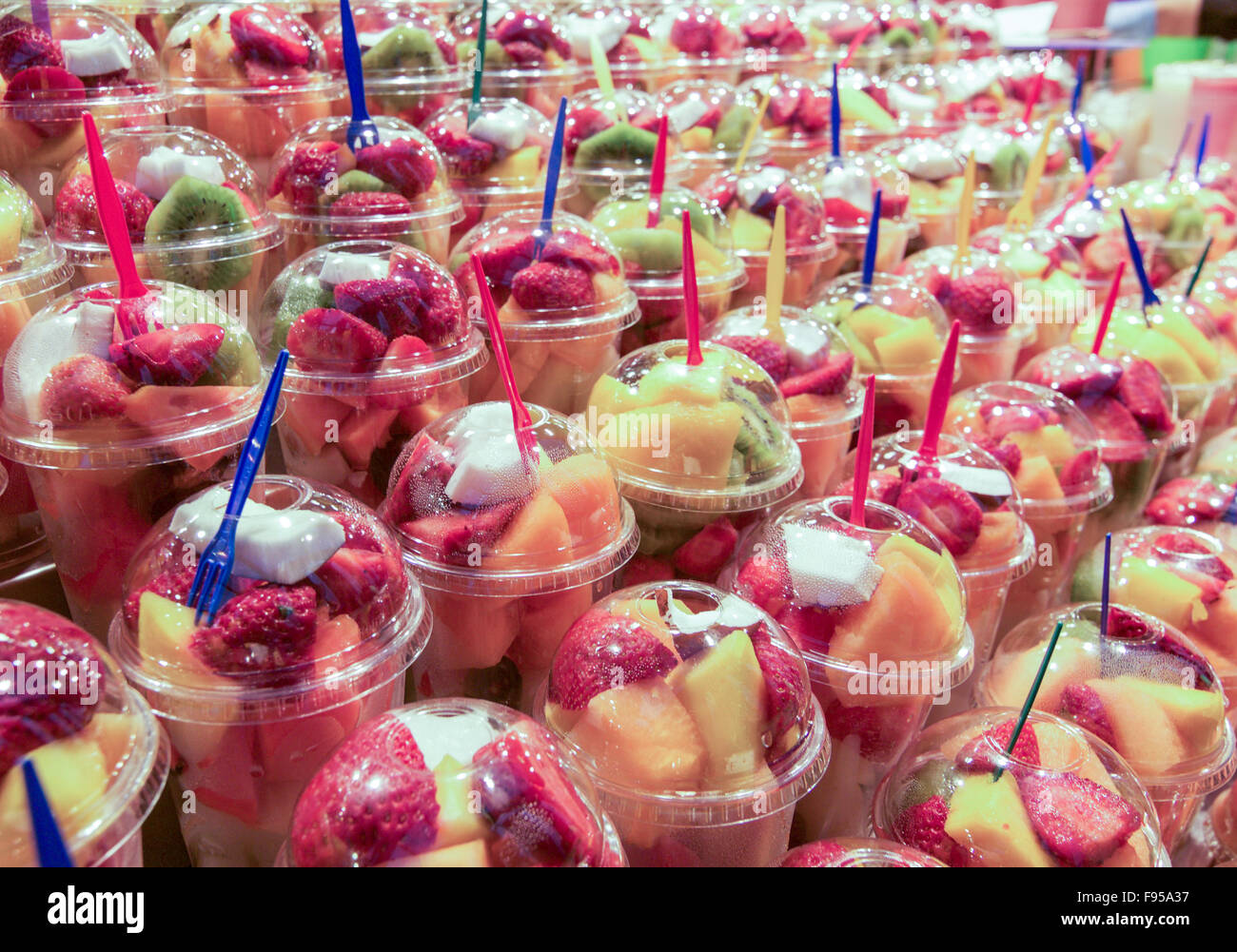 Fruit cup is a healthy way to go Stock Photo - Alamy