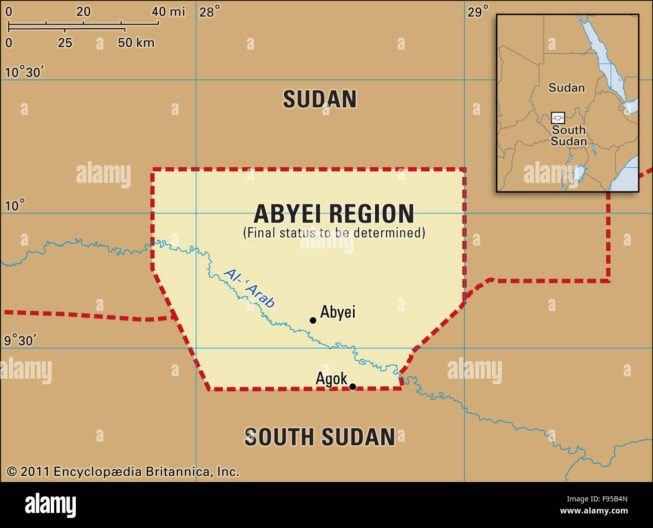 Abyei Region (Sudan and South Sudan Stock Photo - Alamy