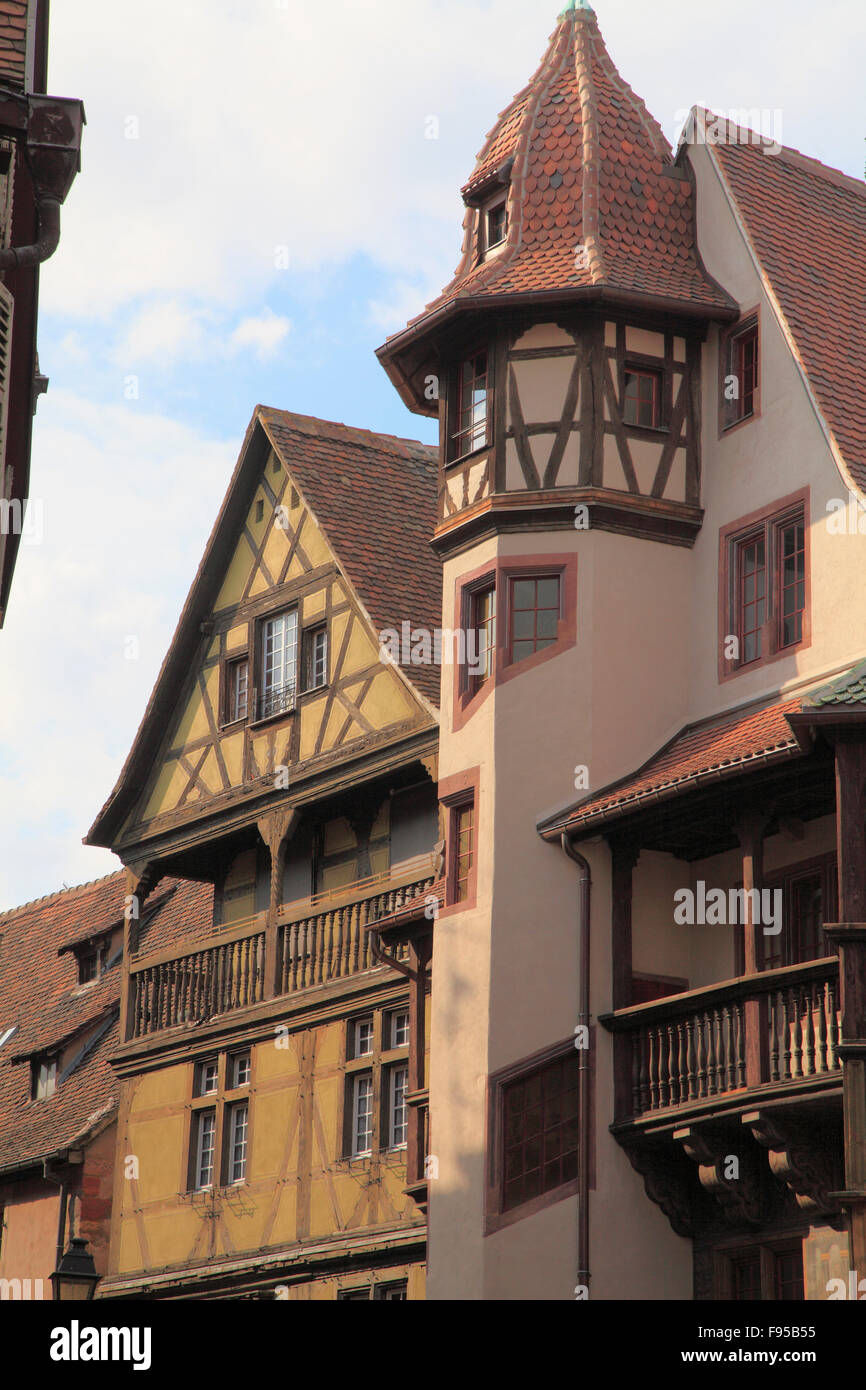 France, Alsace, Colmar, Maison Pfister, historic architecture Stock ...