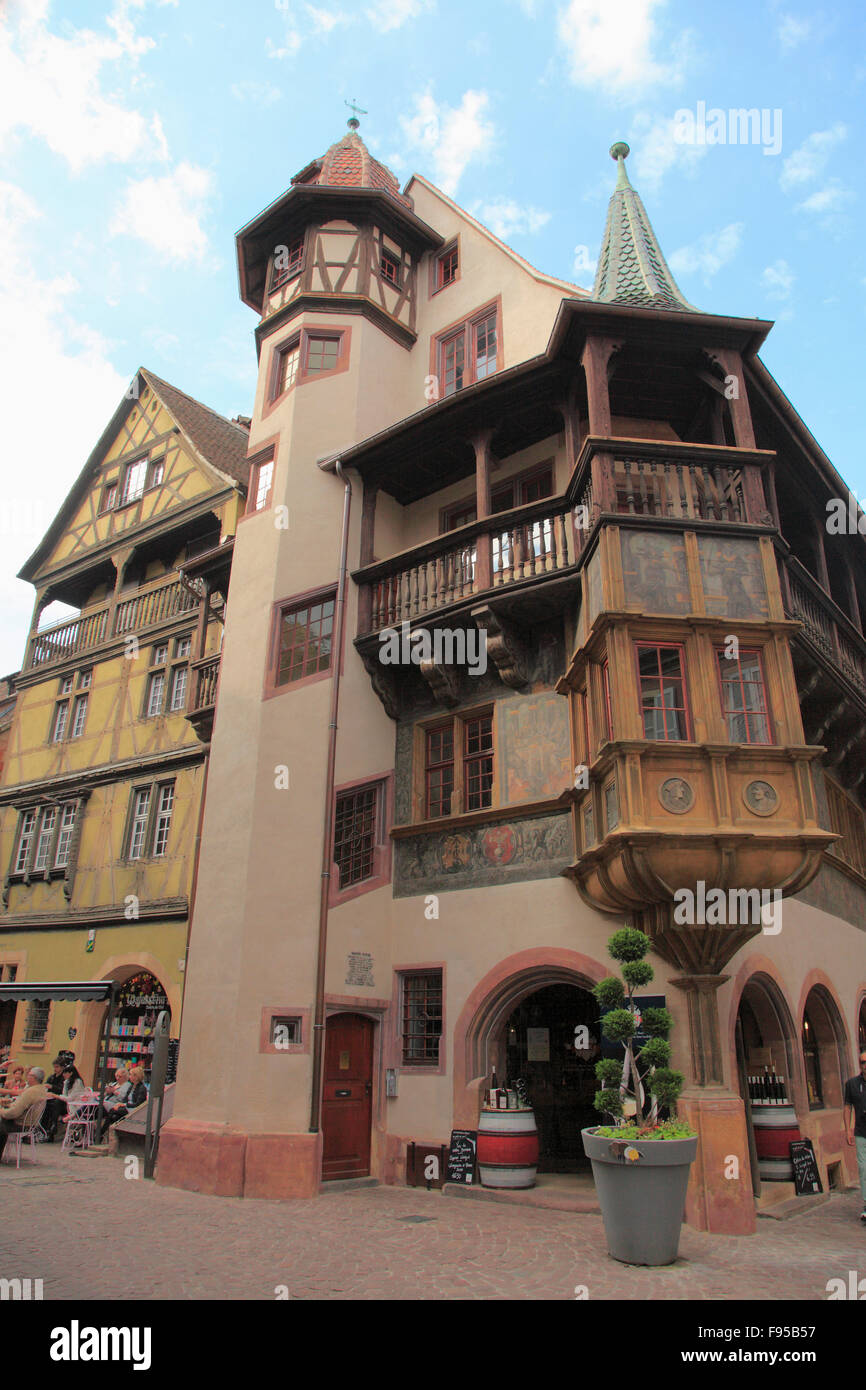 France, Alsace, Colmar, Maison Pfister, historic architecture Stock ...