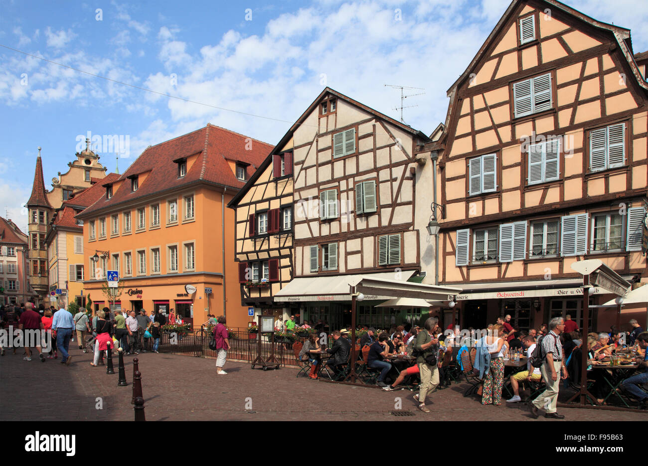 France, Alsace, Colmar, street scene, people Stock Photo - Alamy