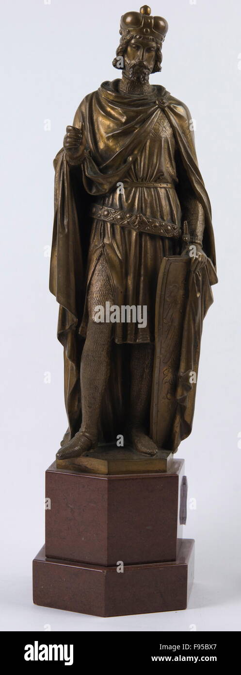 Charles iv bohemia bronze figurative full length hi-res stock ...