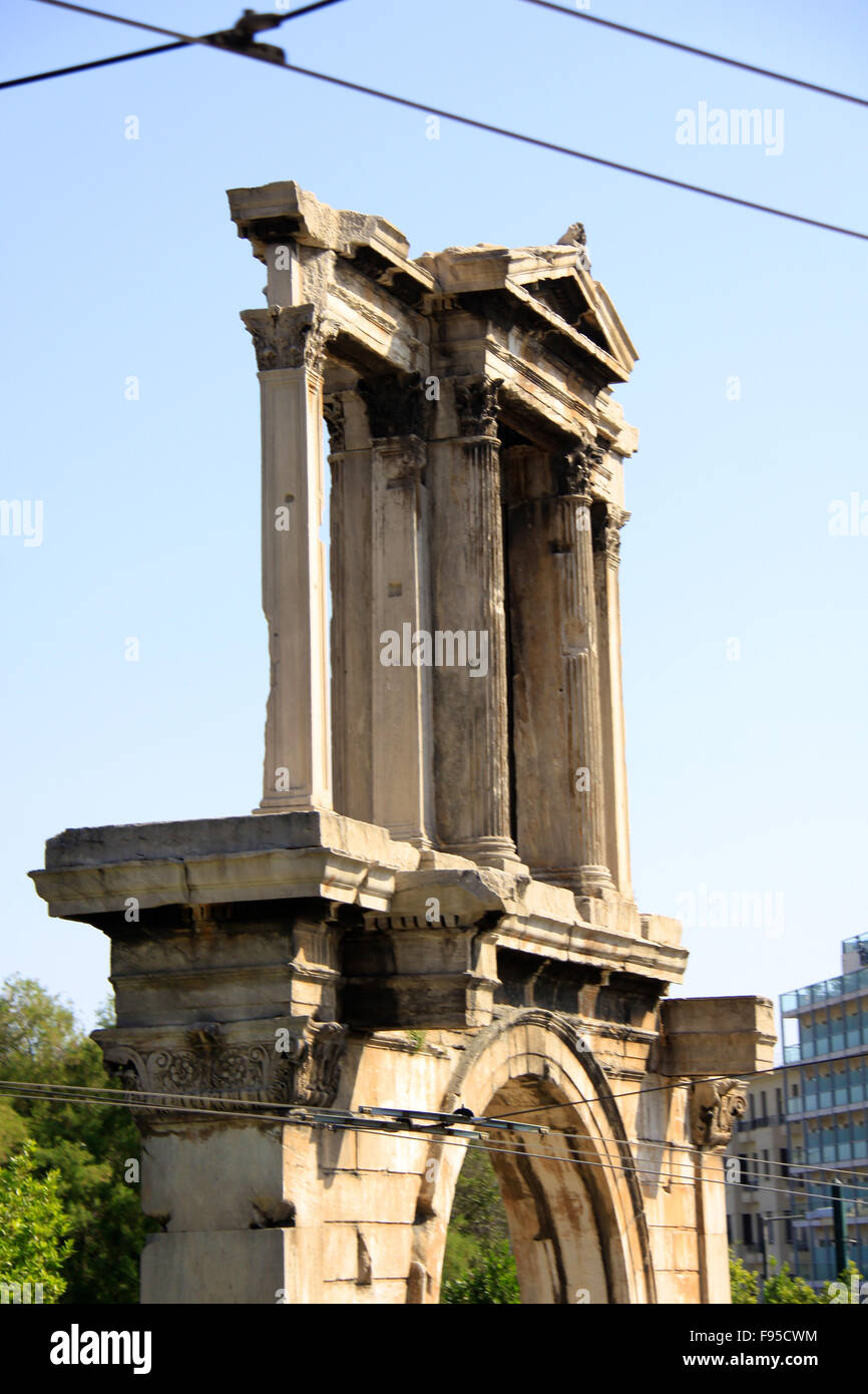 Hadrian's Arch (also known as Hadrian's Gate) was constructed in 131 AD ...