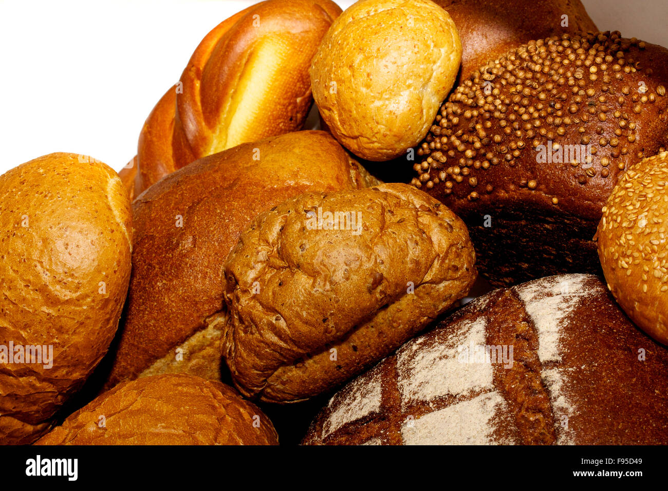 assortment of baked bread Stock Photo - Alamy