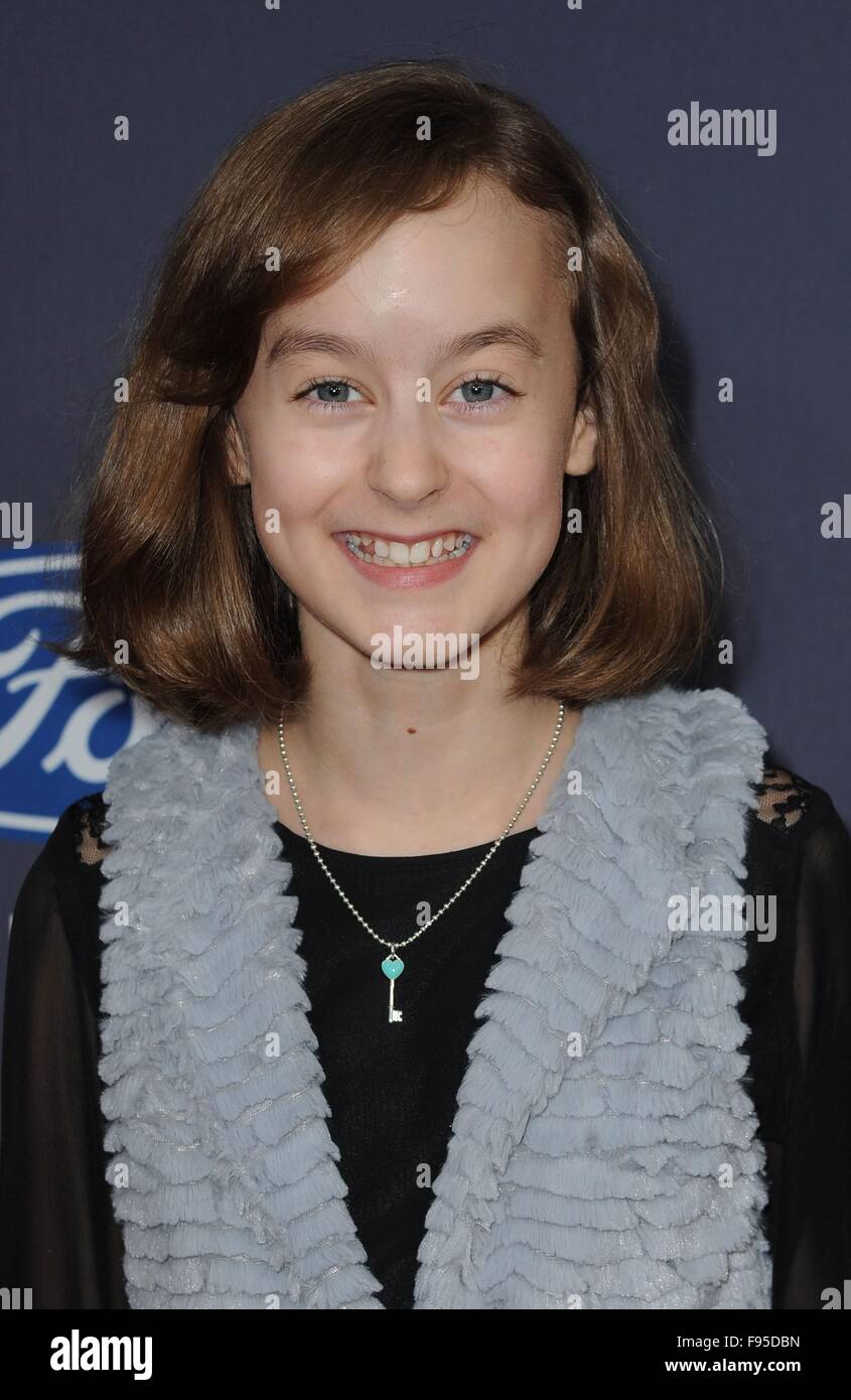 New York, NY, USA. 13th Dec, 2015. Sydney Lucas at arrivals for DADDY'S ...