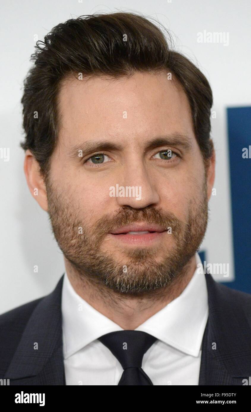 New York, NY, USA. 13th Dec, 2015. Édgar Ramírez at arrivals for JOY ...
