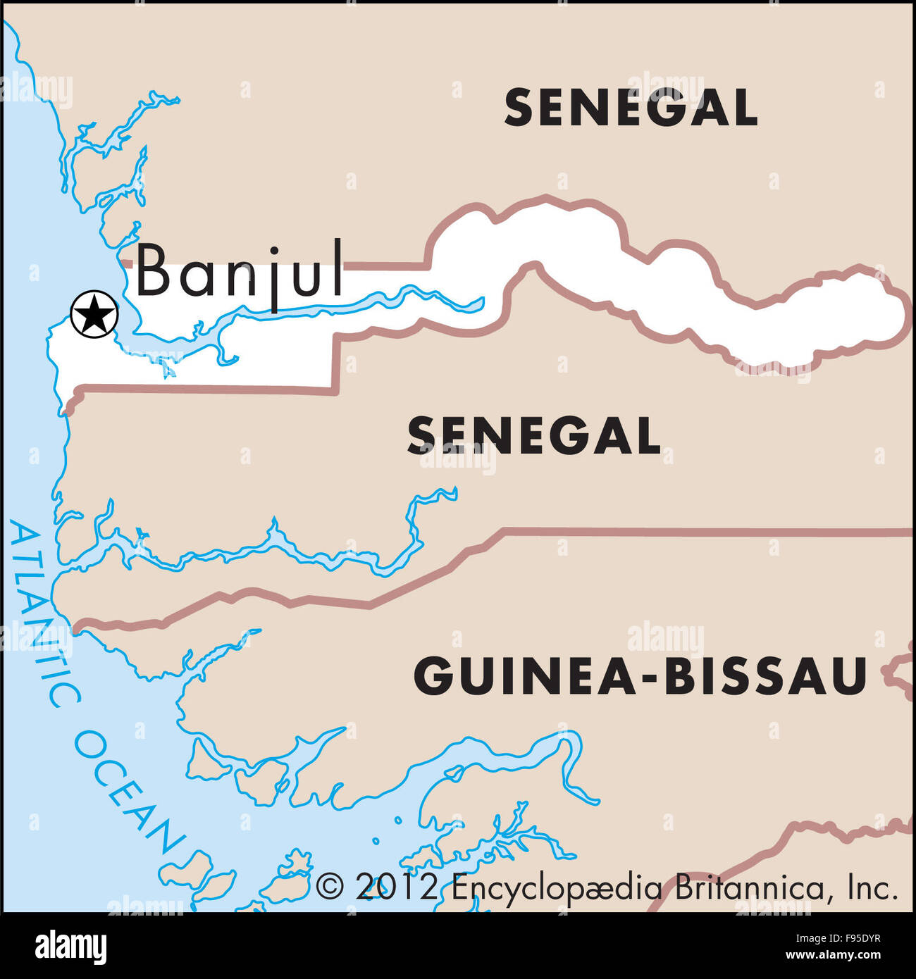 Maps of gambia hi-res stock photography and images - Alamy